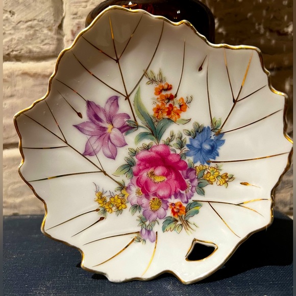 M.F. Japan | Other | Vintage Japan Porcelain Trinket Dish Hand Painted ...